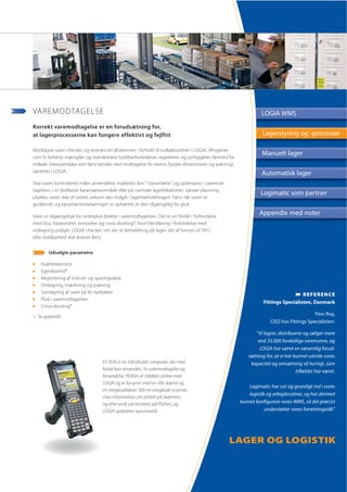LOGIA WMS brochure - styring og optimering af lager og logistik (DANISH ...