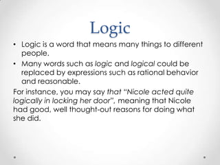 Logic 1 | PPT