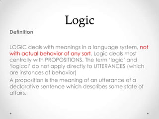 Logic 1 | PPT