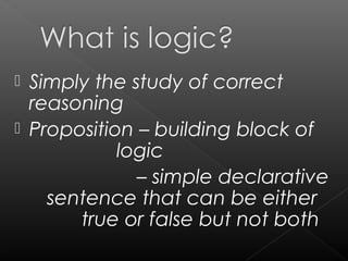Logic | PPT | Science
