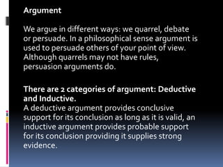Logic and Good Reasoning | PPTX