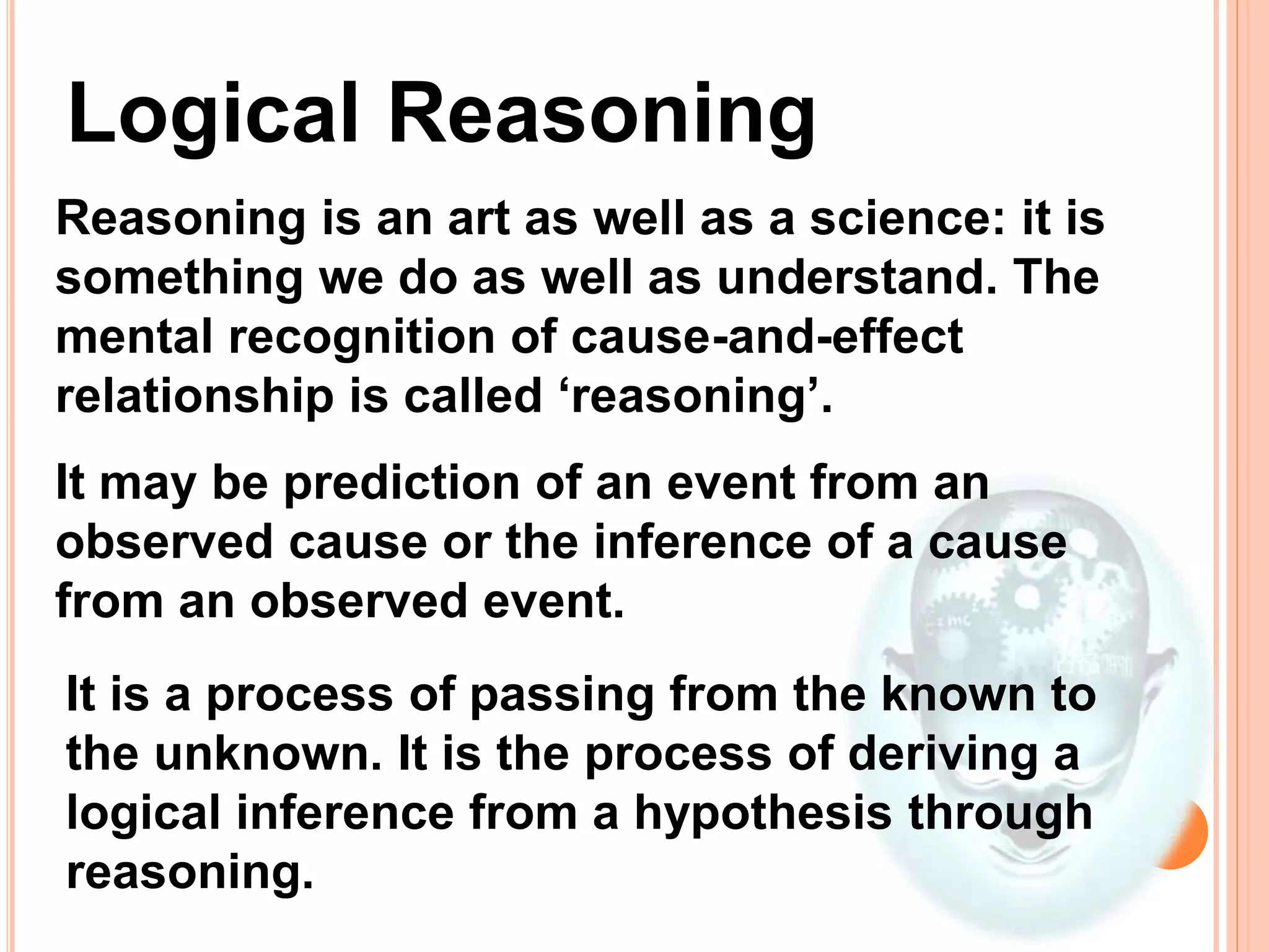 Logic Reasoning | PPTX