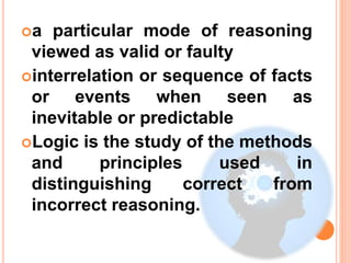 Logic Reasoning | PPTX