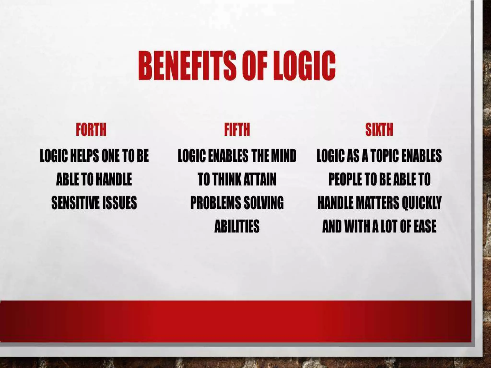 Logic: Definition and Benefits | PPT