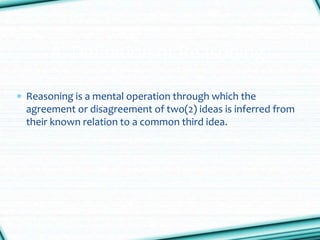 Reasoning (Logic) | PPTX