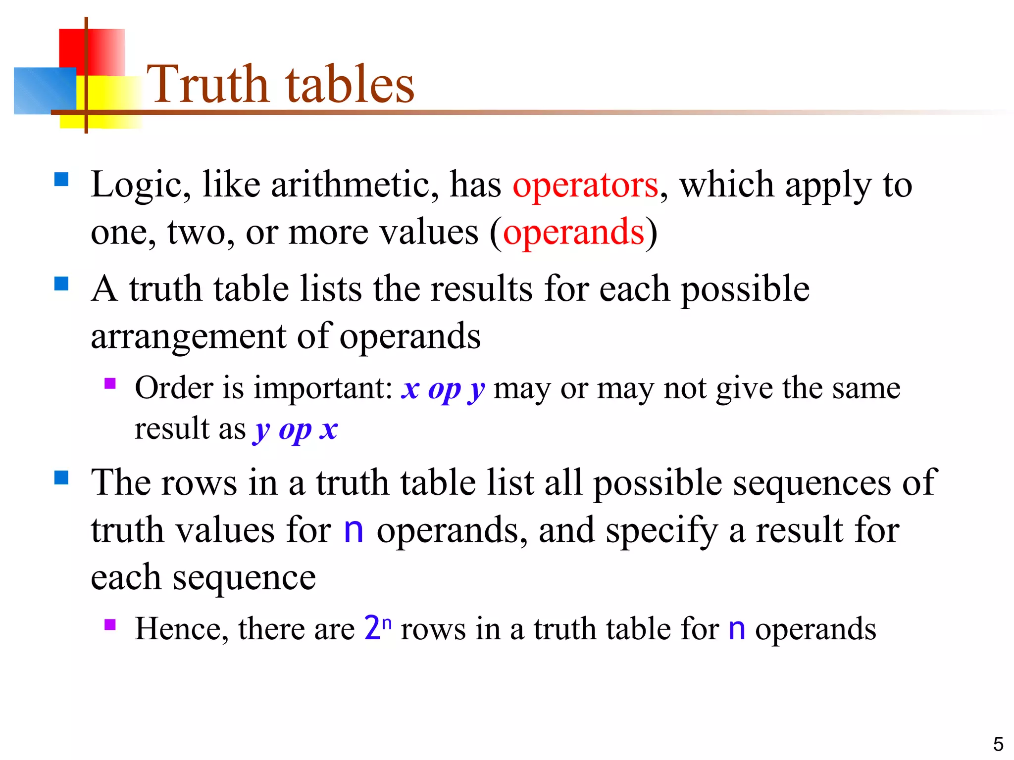 Propositional Logic and Pridicate logic | PPT