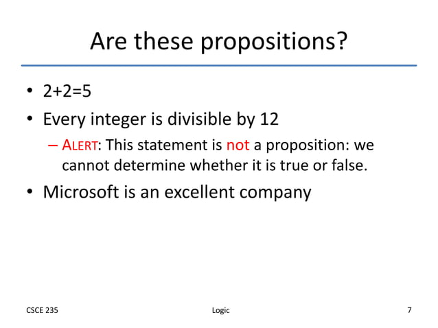 Introduction to Logic Spring 2007 Introduction to Discrete Structures.ppt
