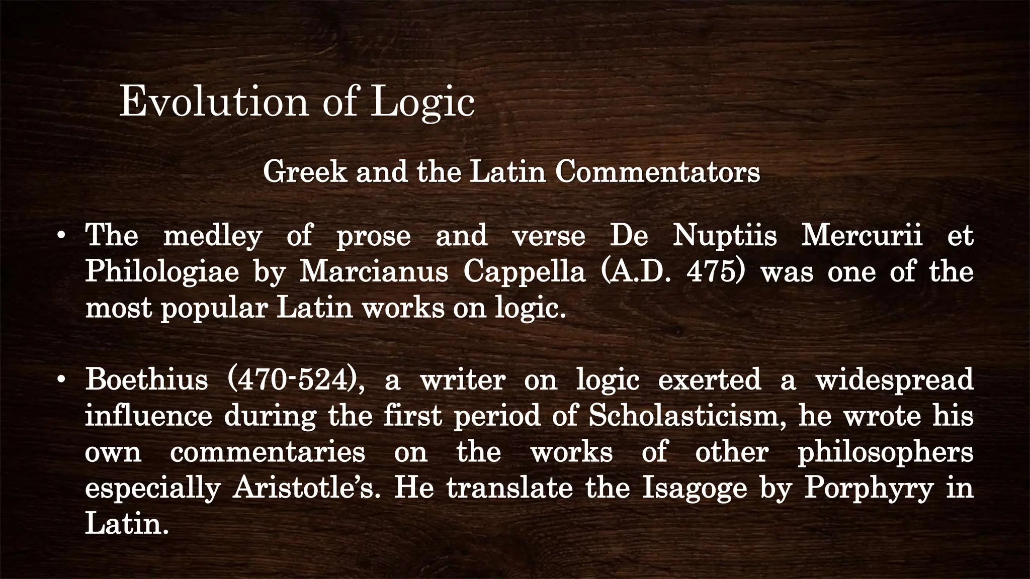 Logic and Philosophy Logic and Philosoph | PPTX