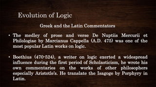 Logic and Philosophy Logic and Philosoph | PPTX