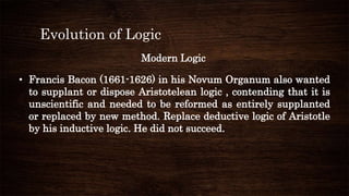 Logic and Philosophy Logic and Philosoph | PPTX