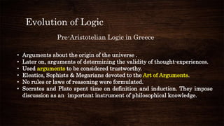 Logic and Philosophy Logic and Philosoph | PPTX