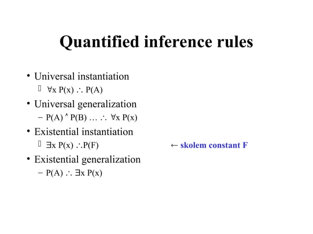 Propositional and first-order logic different chapters | PPT