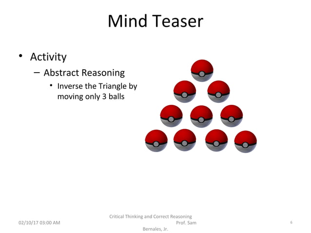 Logic: Critical Thinking and Correct Reasoning | PPT