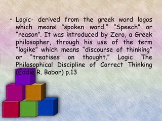 Logic.ppt. | PPT