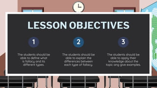 LOGIC-PRESENTATION TYPE OF FALLACIES PPTX | PPT
