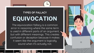 LOGIC-PRESENTATION TYPE OF FALLACIES PPTX | PPT