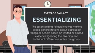 LOGIC-PRESENTATION TYPE OF FALLACIES PPTX | PPT