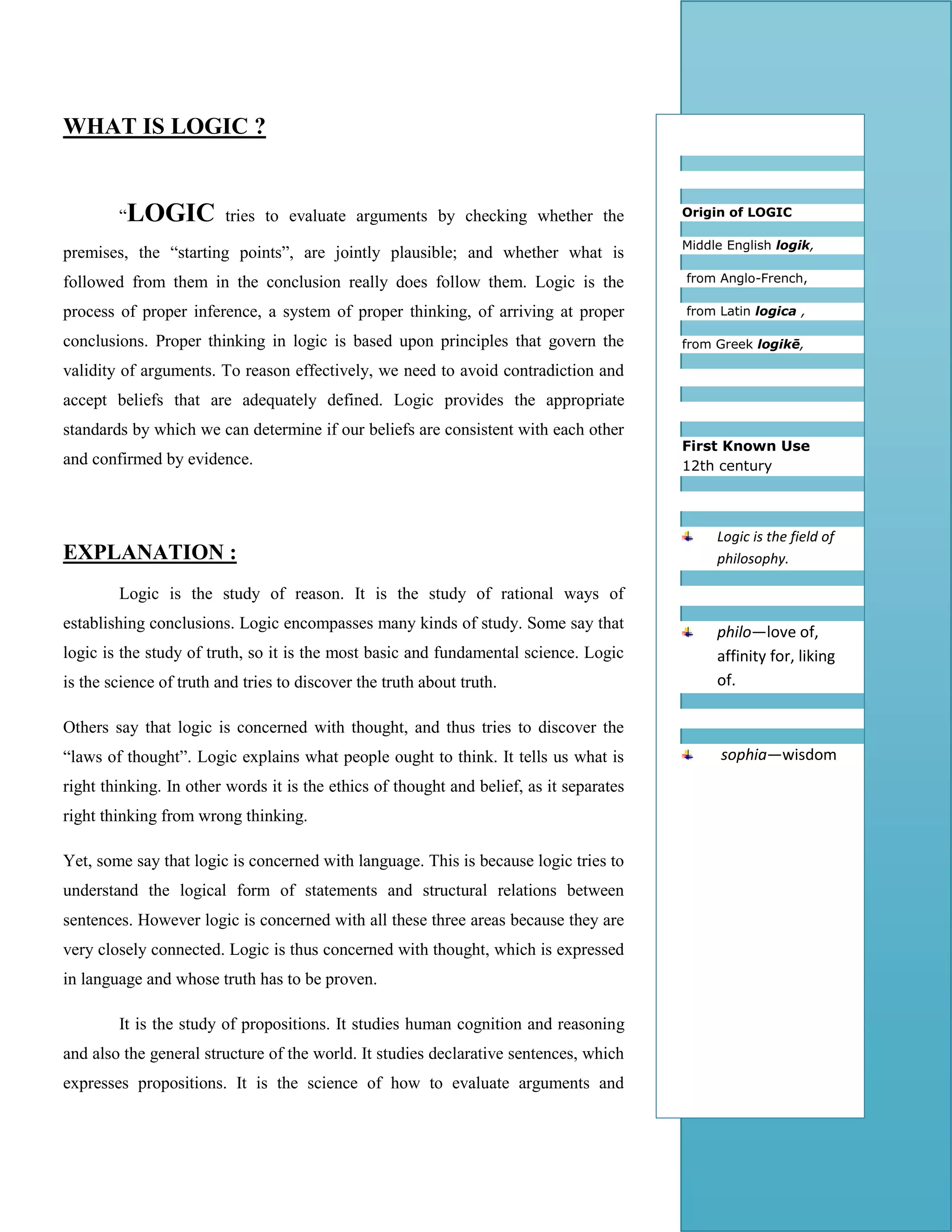 Logic | PDF