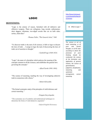 Logic | PDF