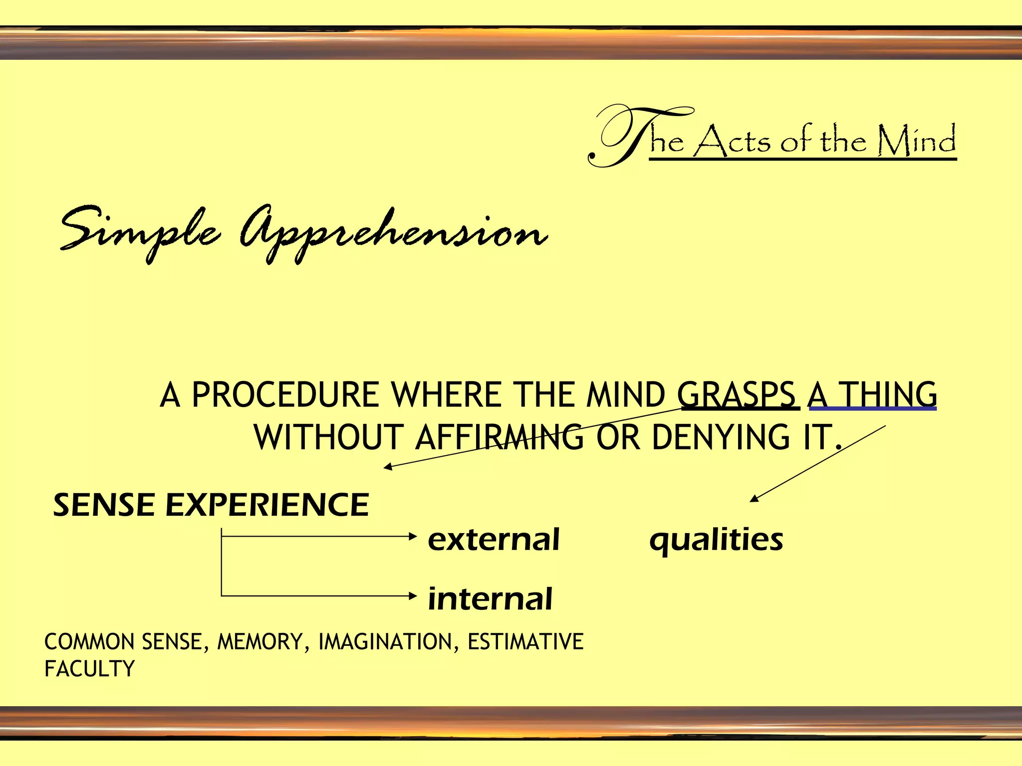 Logic - Three mental operations | PPT