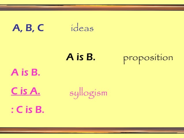Logic - Three mental operations | PPT | Science