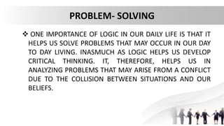 INTRODUCTION TO LOGIC | PPTX