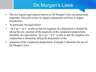 discrete mathematics precedence of logical operators | PPT