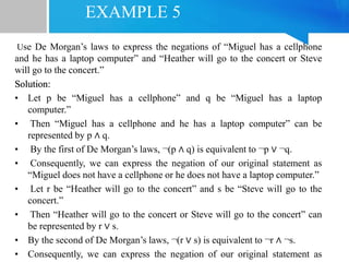 discrete mathematics precedence of logical operators | PPT