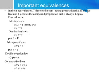 discrete mathematics precedence of logical operators | PPT