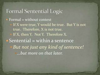 Logic 101 lecture 1 | PPTX