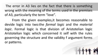 Division of logic | PPTX