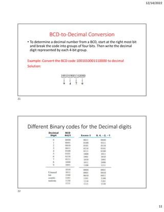 numbering system binary and decimal hex octal | PDF