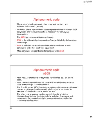 numbering system binary and decimal hex octal | PDF