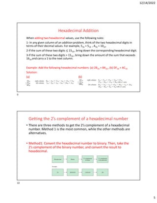 numbering system binary and decimal hex octal | PDF