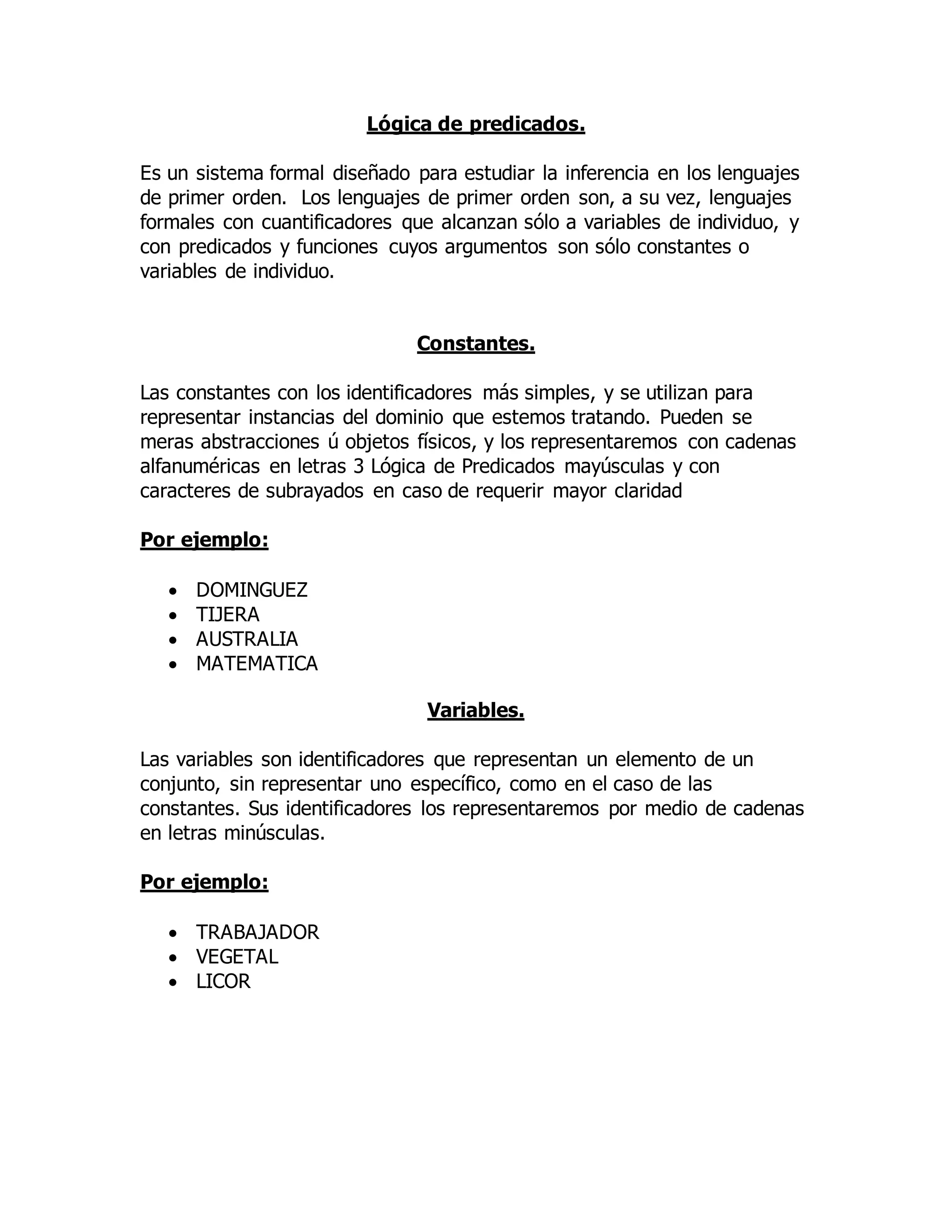 Lógica de predicados | PDF