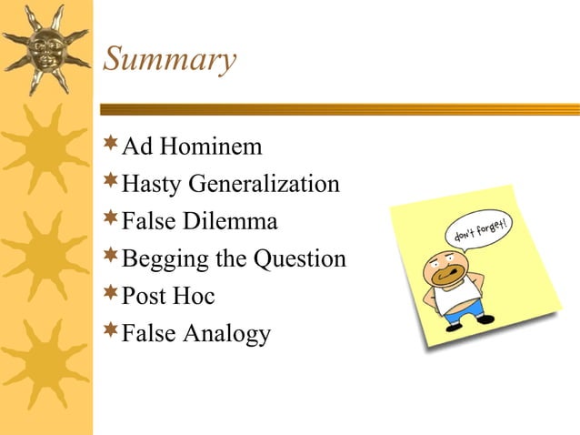 Logical fallacies | PPT