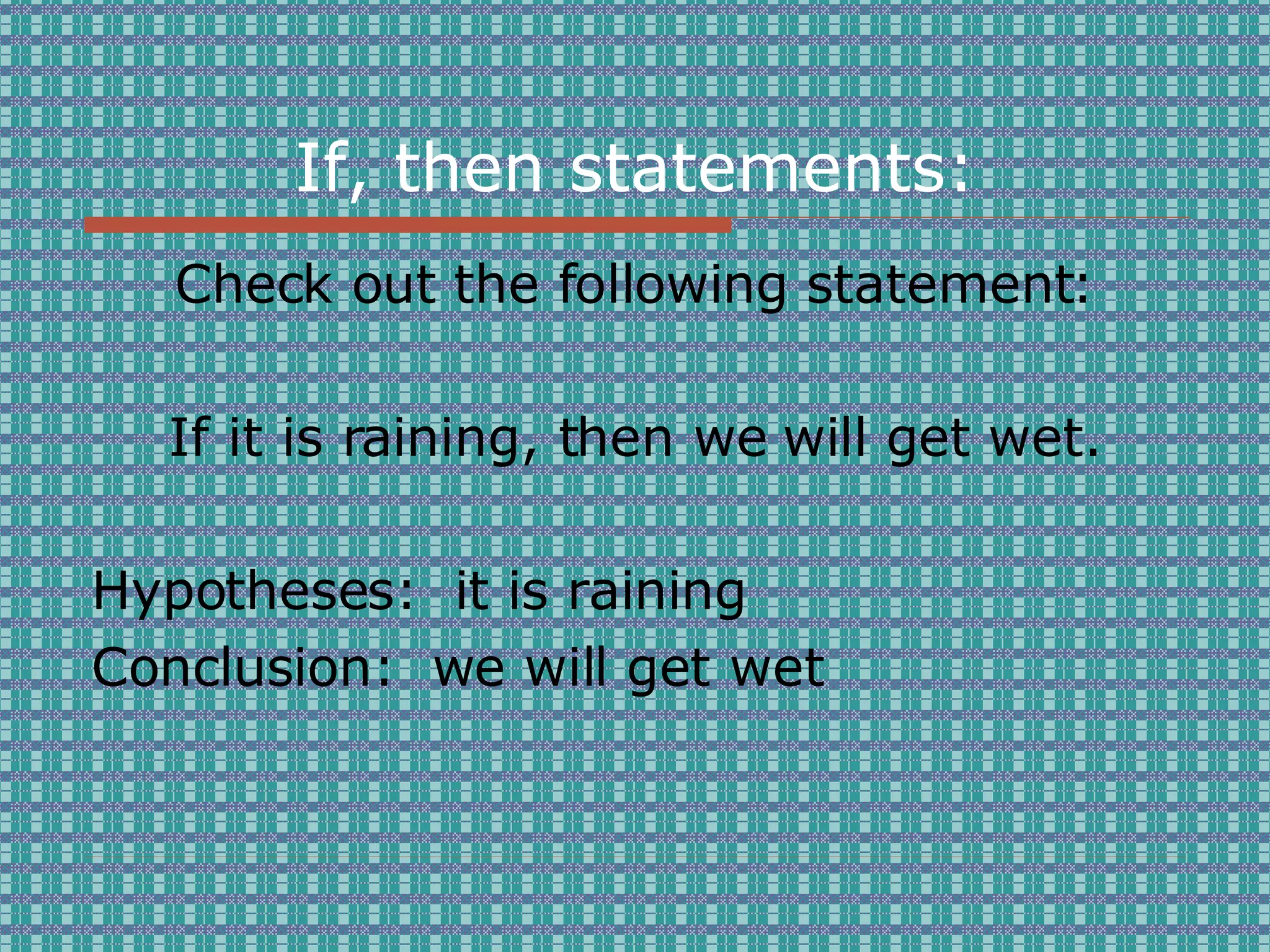 Logical Reasoning Algebra 1 | PPT