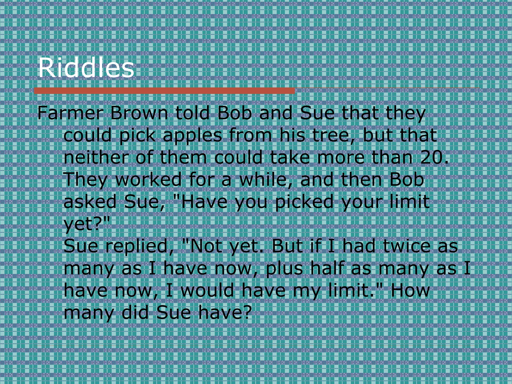 Logical Reasoning Algebra 1 | PPT