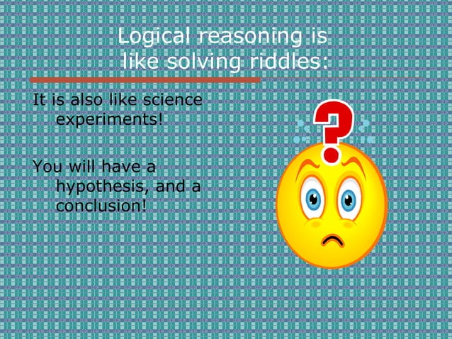 Logical Reasoning Algebra 1 | PPT | Programming Languages | Computing