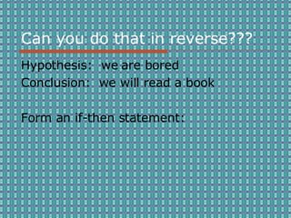 Logical Reasoning Algebra 1 | PPT