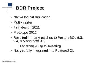 Logical Replication in PostgreSQL - FLOSSUK 2016 | PDF