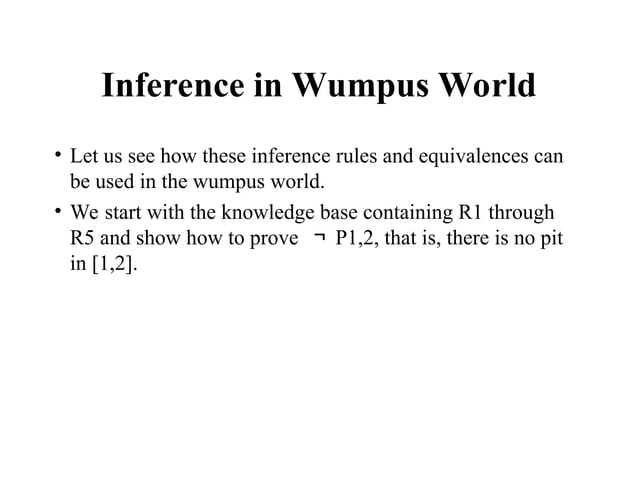 Logical Agents Logical Agents Logical Agents Logical Agents Logical AgentsLogical Agents Logical ...