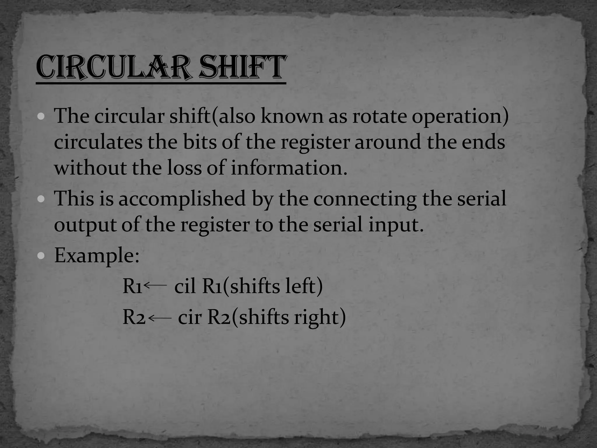 Logical And Shift Micro Operations Pptx