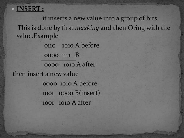 Logical and shift micro operations | PPTX | Programming Languages ...