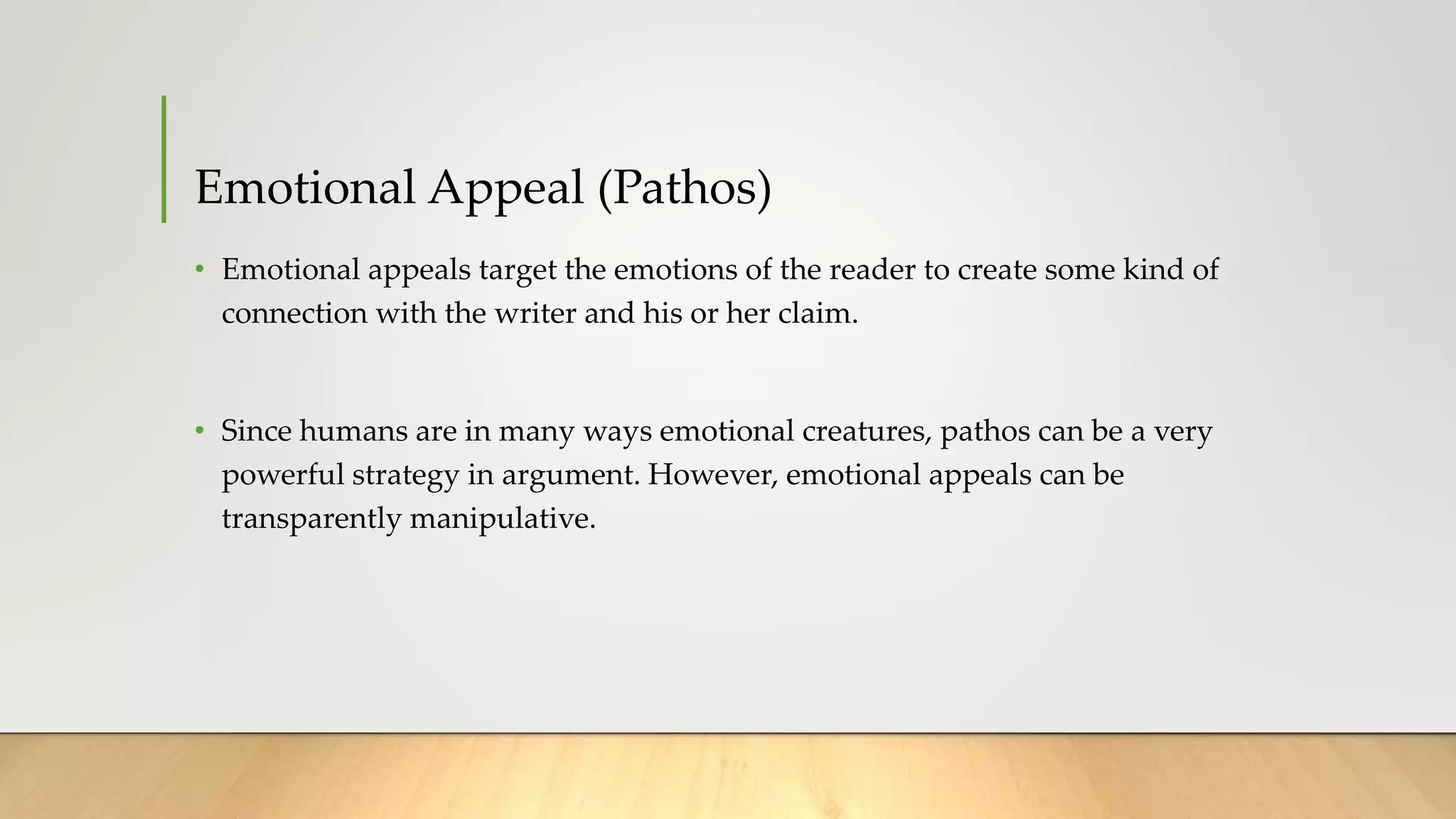 Logical appeals | PPTX