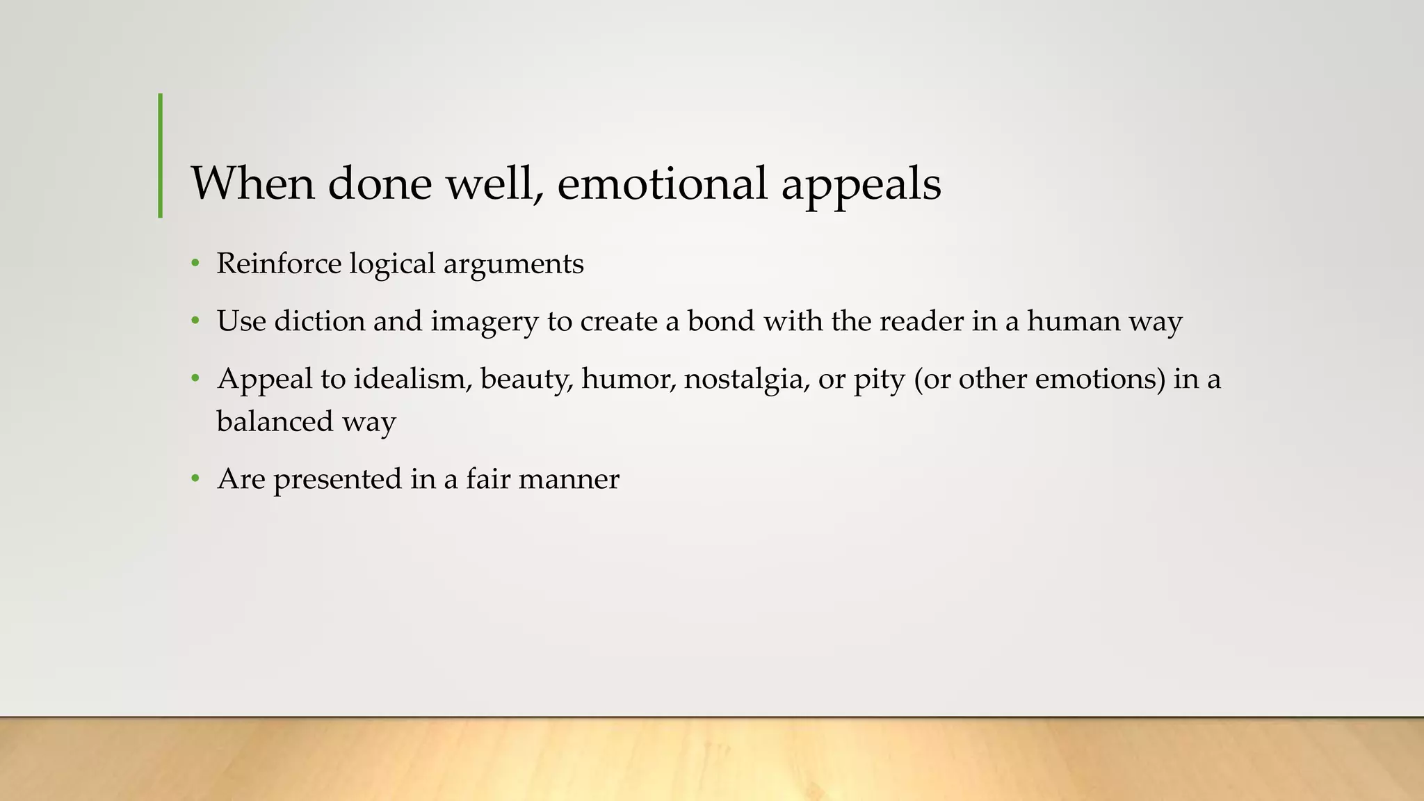 Logical appeals | PPTX