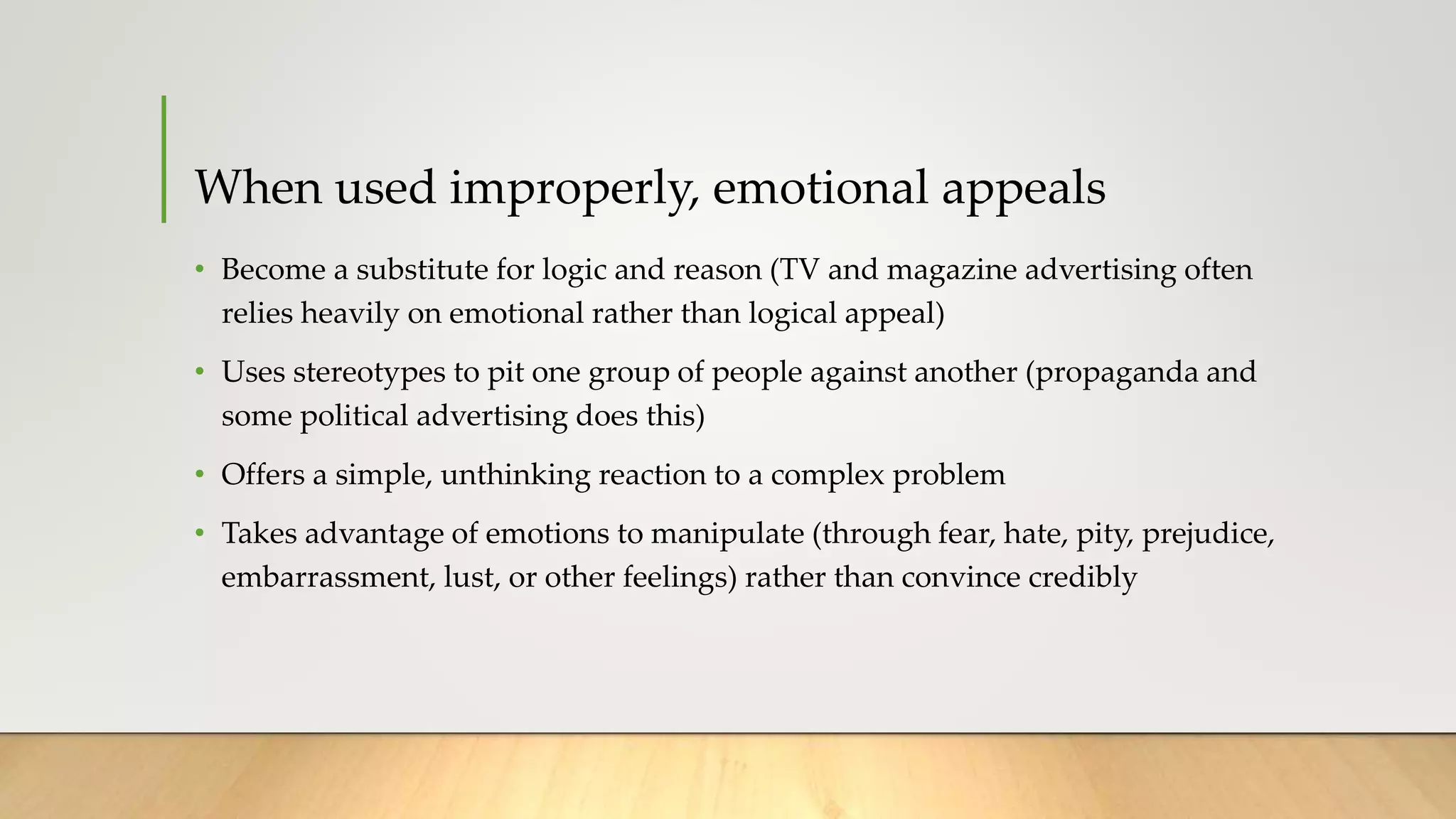 Logical appeals | PPTX
