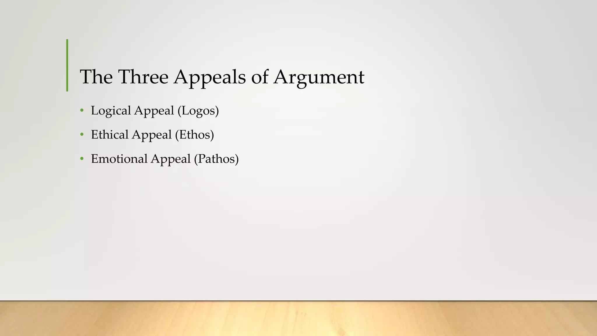 Logical appeals | PPTX