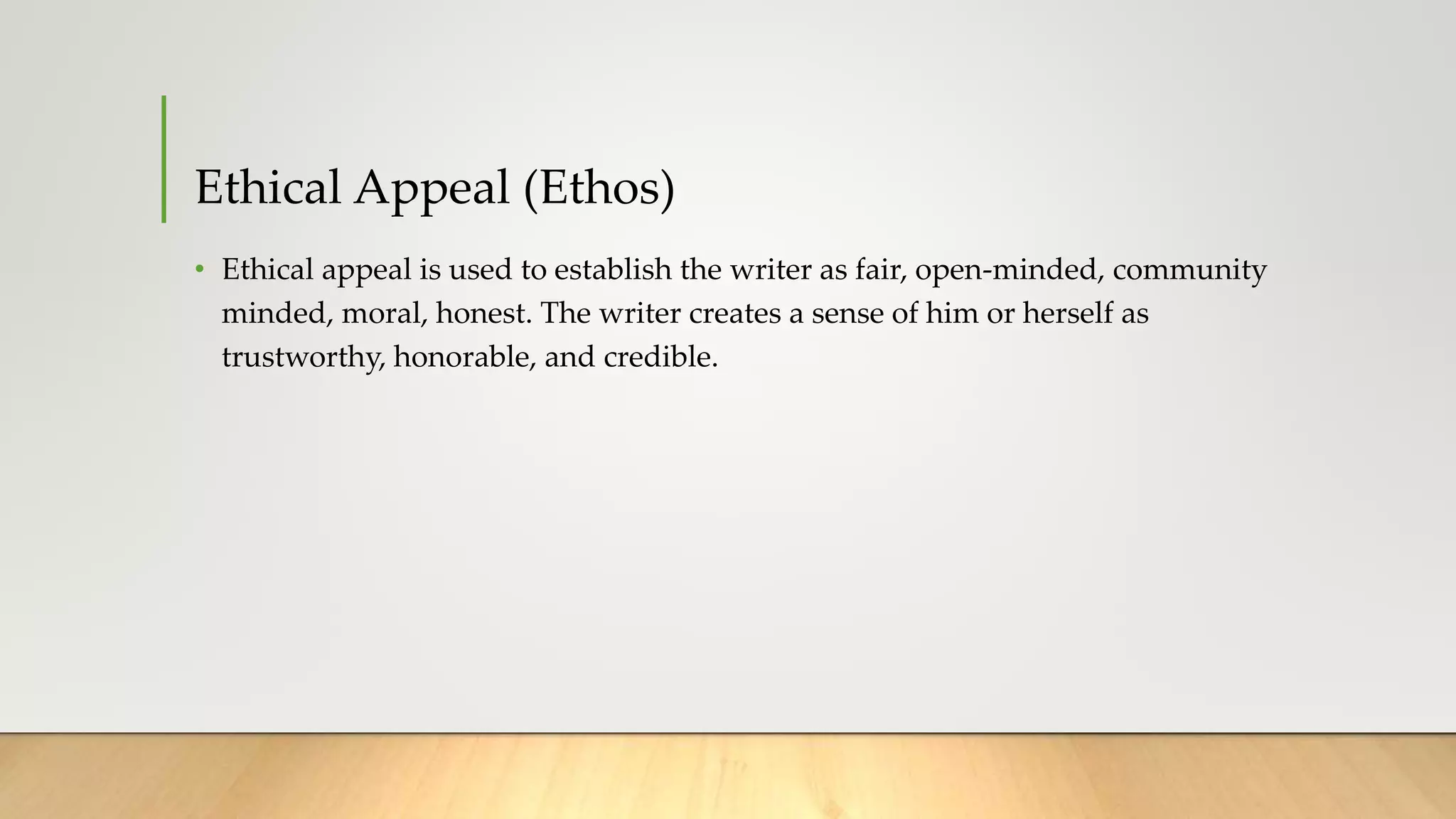 Logical appeals | PPTX