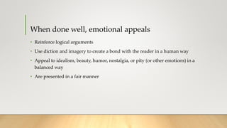 Logical appeals | PPTX